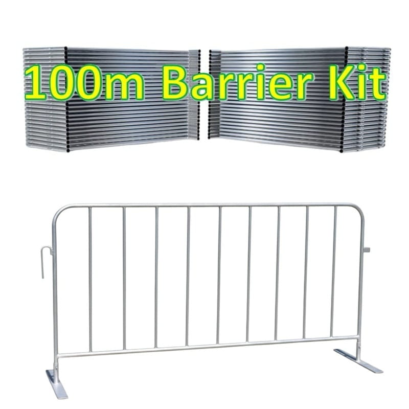 100m Pedestrian Construction Barrier Kit — SaveBuild New Zealand
